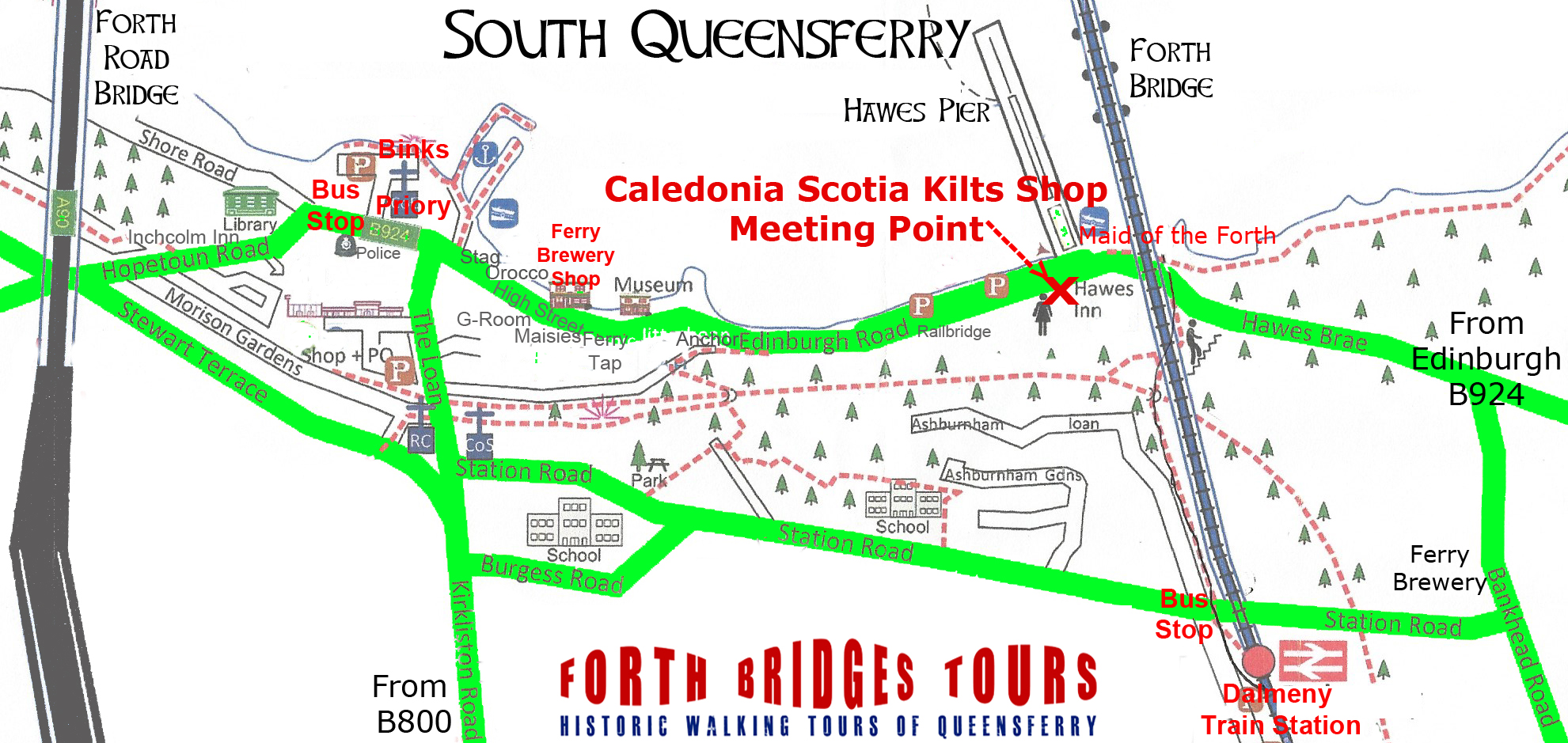 Contact & Map – Forth Bridges Tours